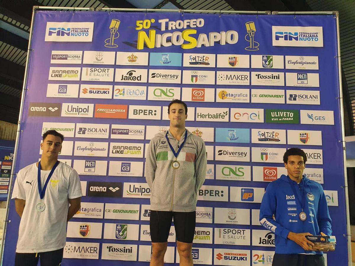 Noe Ponti e Thomas Ceccon al 51° Trofeo Nico Sapio.