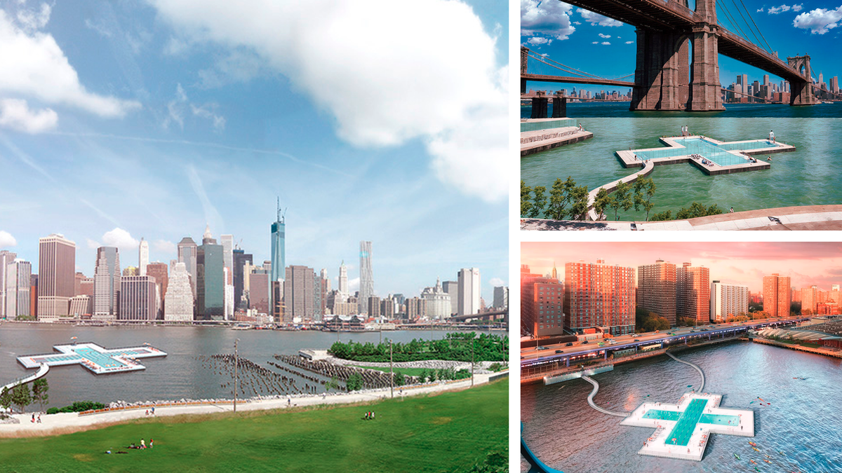 Manhattan riscopre il nuoto urbano. +Pool, la piscina galleggiante che ...