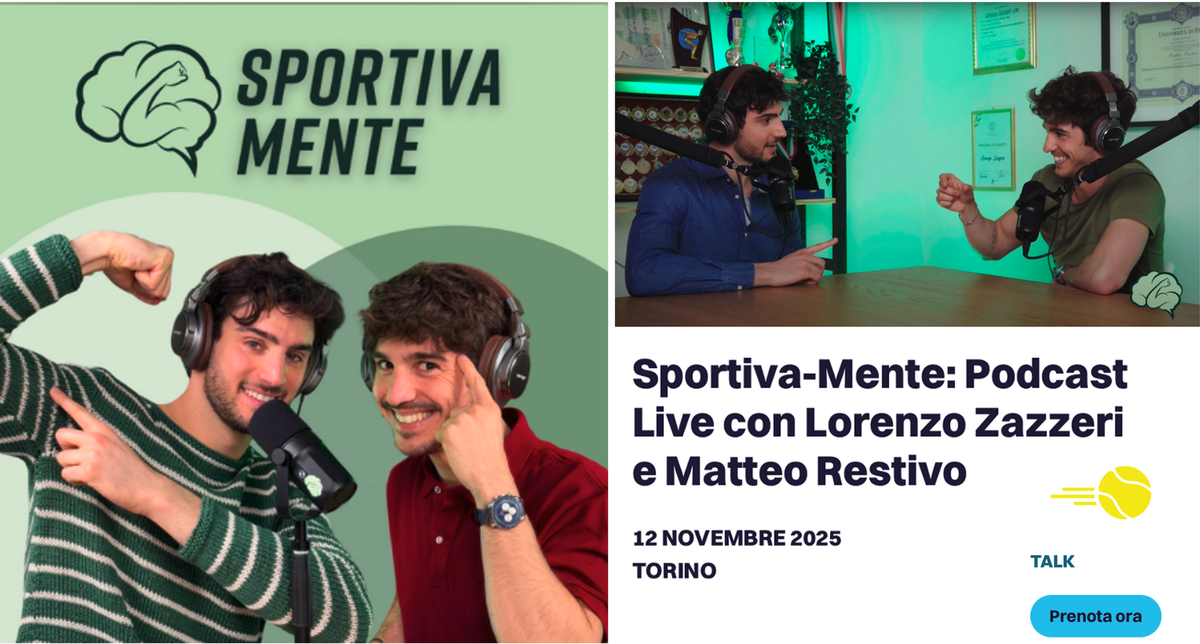 Il podcast Sportiva-Mente di Matteo Restivo e Lorenzo Zazzeri live a Torino