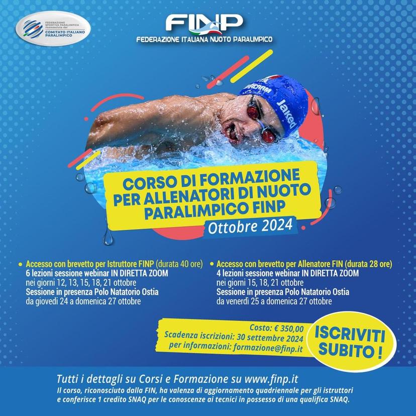 Corso di formazione per Istruttori FINP